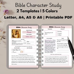Bible Character Study, Bible Character Printable, Bible Character ...