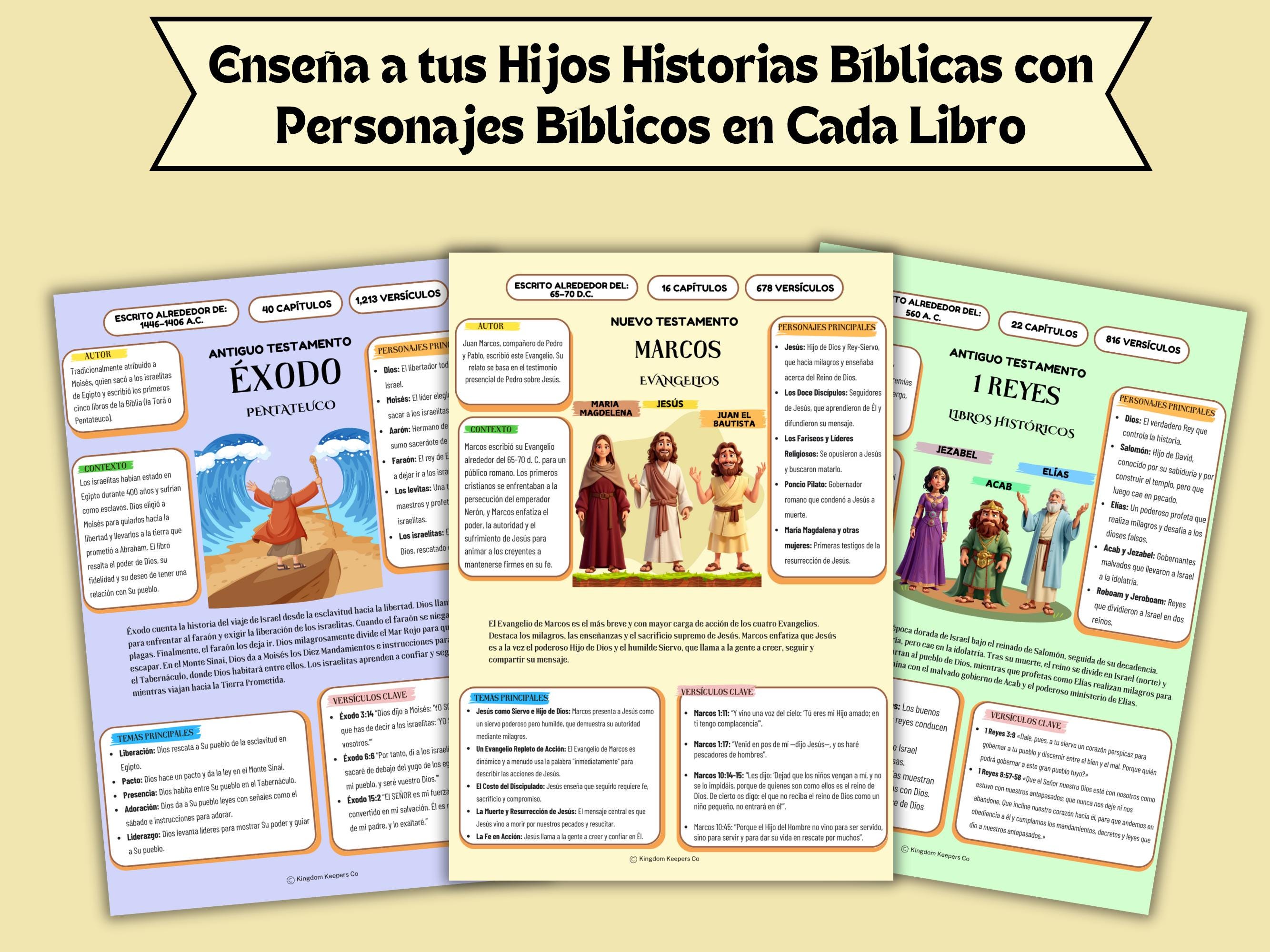 Spanish Bible Study, Spanish Bible Kids, Kids Bible Books Summaries ...
