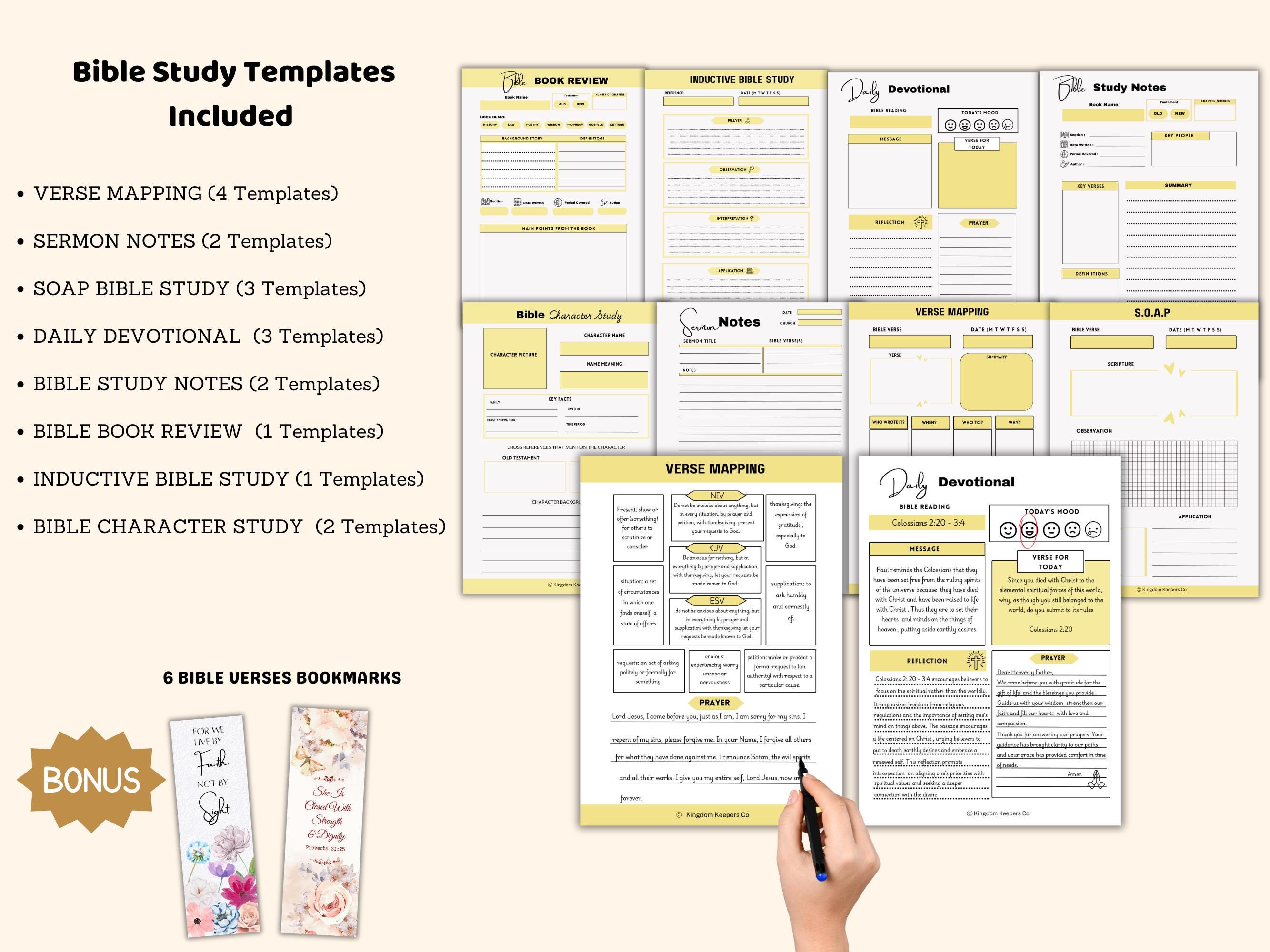 Bible Printable Summaries, Bible Study Guide, Inductive Bible Study ...