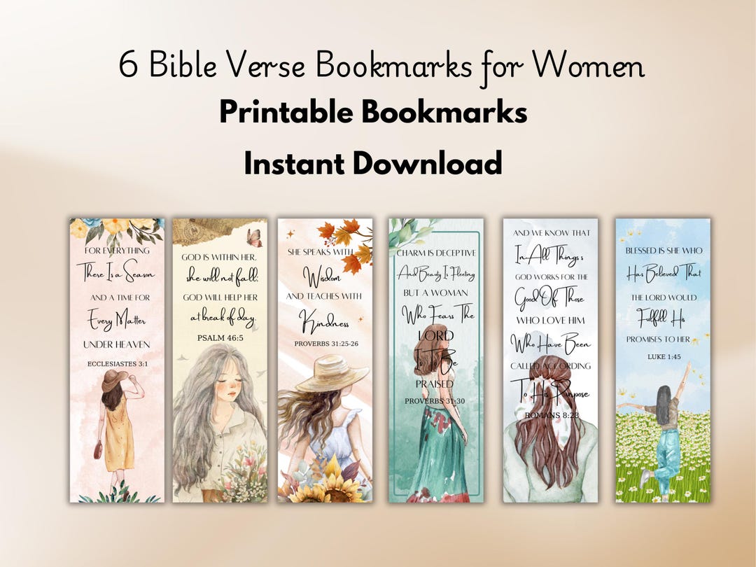 Bible Bookmarks, Bible Bookmark Printable, Bible Study Bookmarks, Bible ...