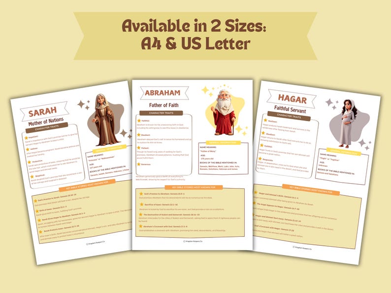 Printable Character Bible Study, Bible Studies for Kids, Christian ...