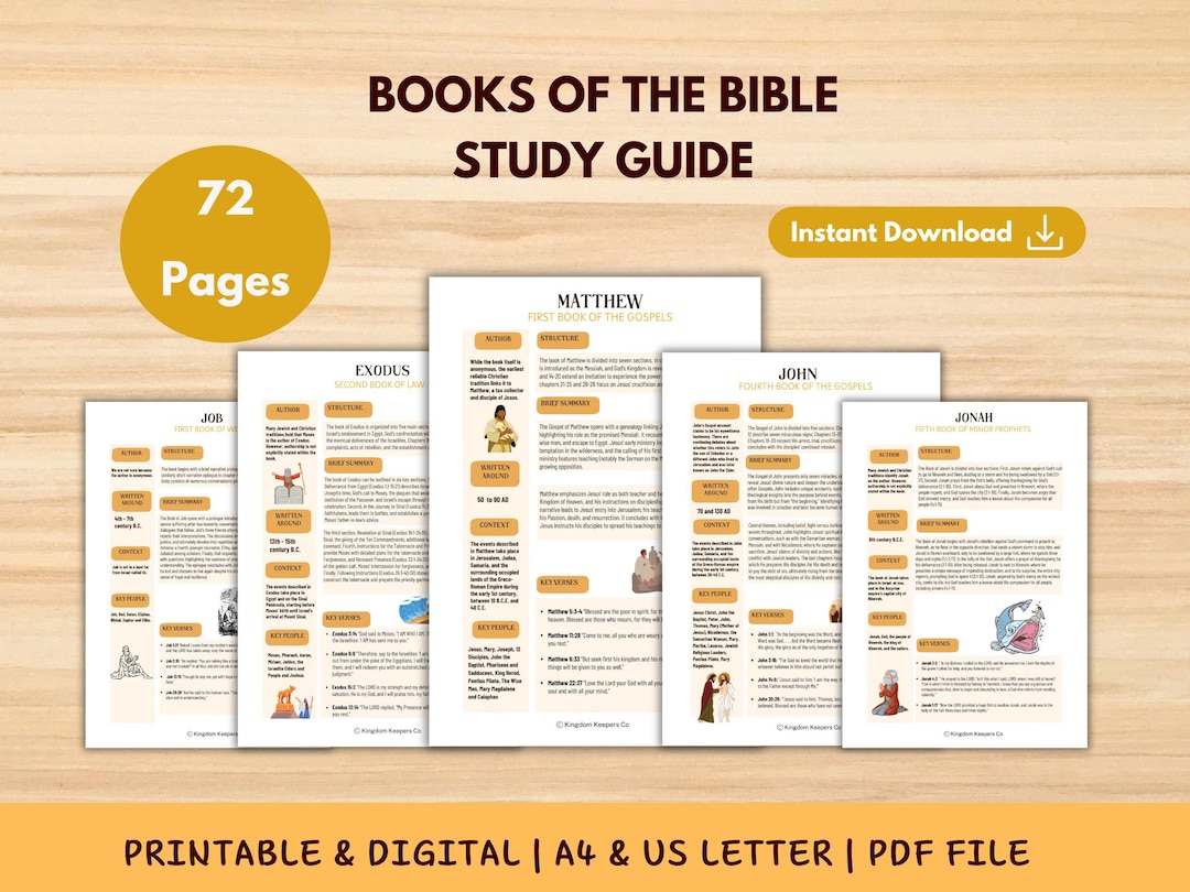 Bible Printable Summaries, Bible Study Guide, Inductive Bible Study ...