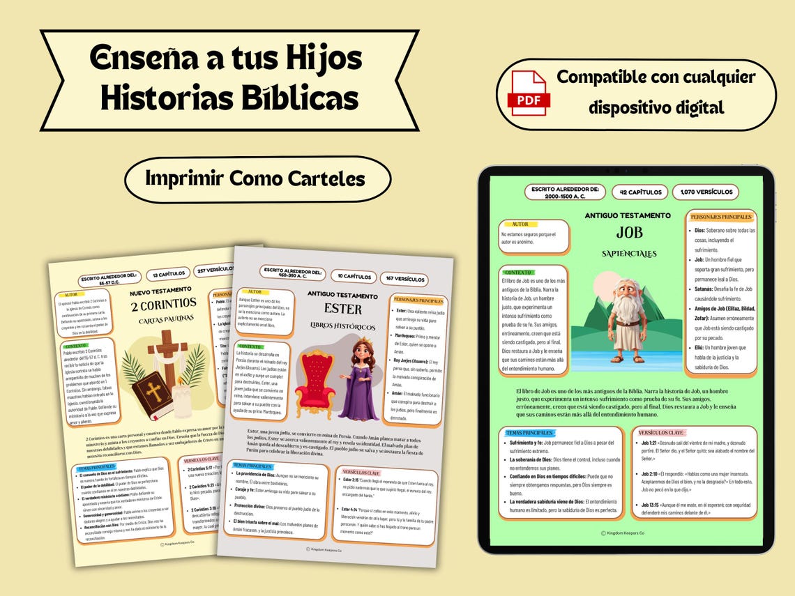 Spanish Bible Study, Spanish Bible Kids, Kids Bible Books Summaries ...