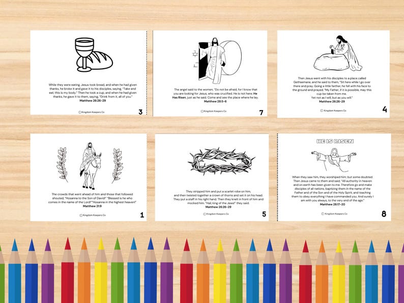 Easter Story Coloring, Holy Week Coloring, Easter Activities Kids ...
