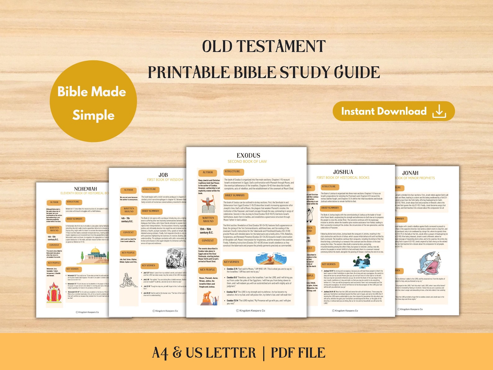 Old Testament Bible Study, Printable Bible Study Guide, Inductive Bible ...