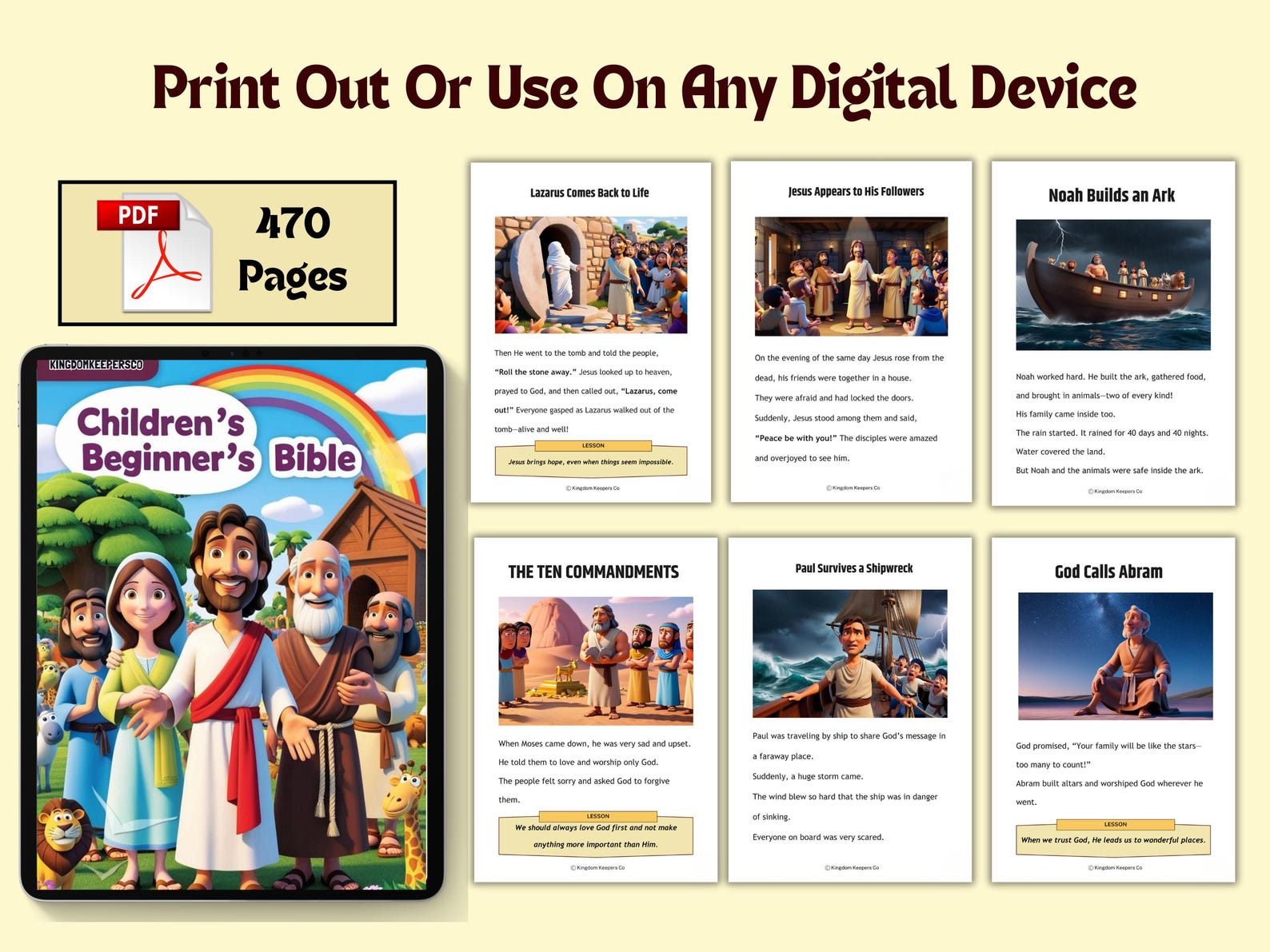 Child's First Bible, Kids Bible Study Lesson, Sunday School Lesson ...