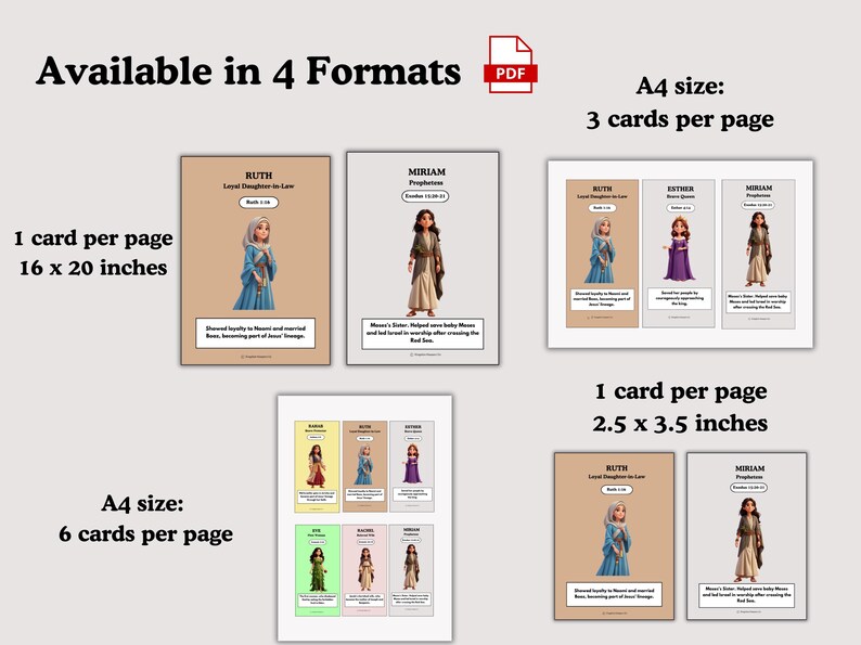 Bible Characters Printables, Bible Character Study Women, Bible ...