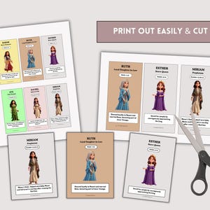 Women Bible Characters, Bible Characters Printables, Bible Character ...