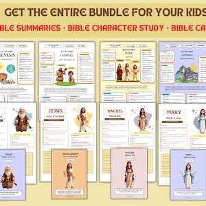 Printable Character Bible Study, Bible Studies for Kids, Christian ...