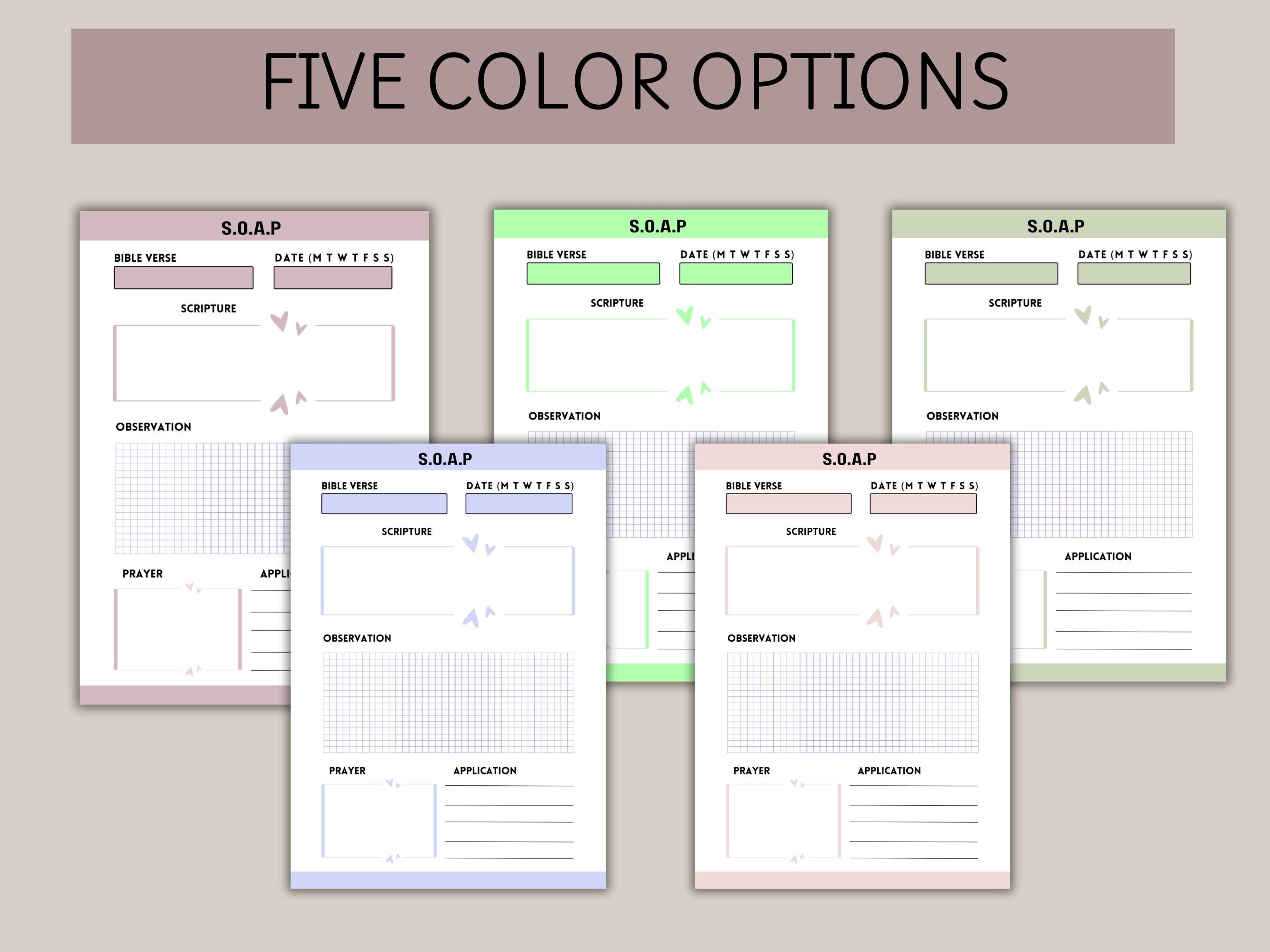 Soap Bible Study Bookmark, Soap Method Bible Study, Soap Bible Study ...