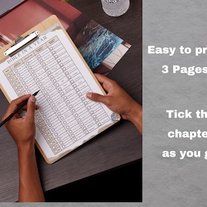 Bible Tracker, Bible Book Tracker, Bible Reading Tracker, Bible Study ...