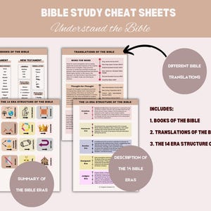 Beginner Bible Study Guide, Bible Study Templates, Bible Study Cheat ...