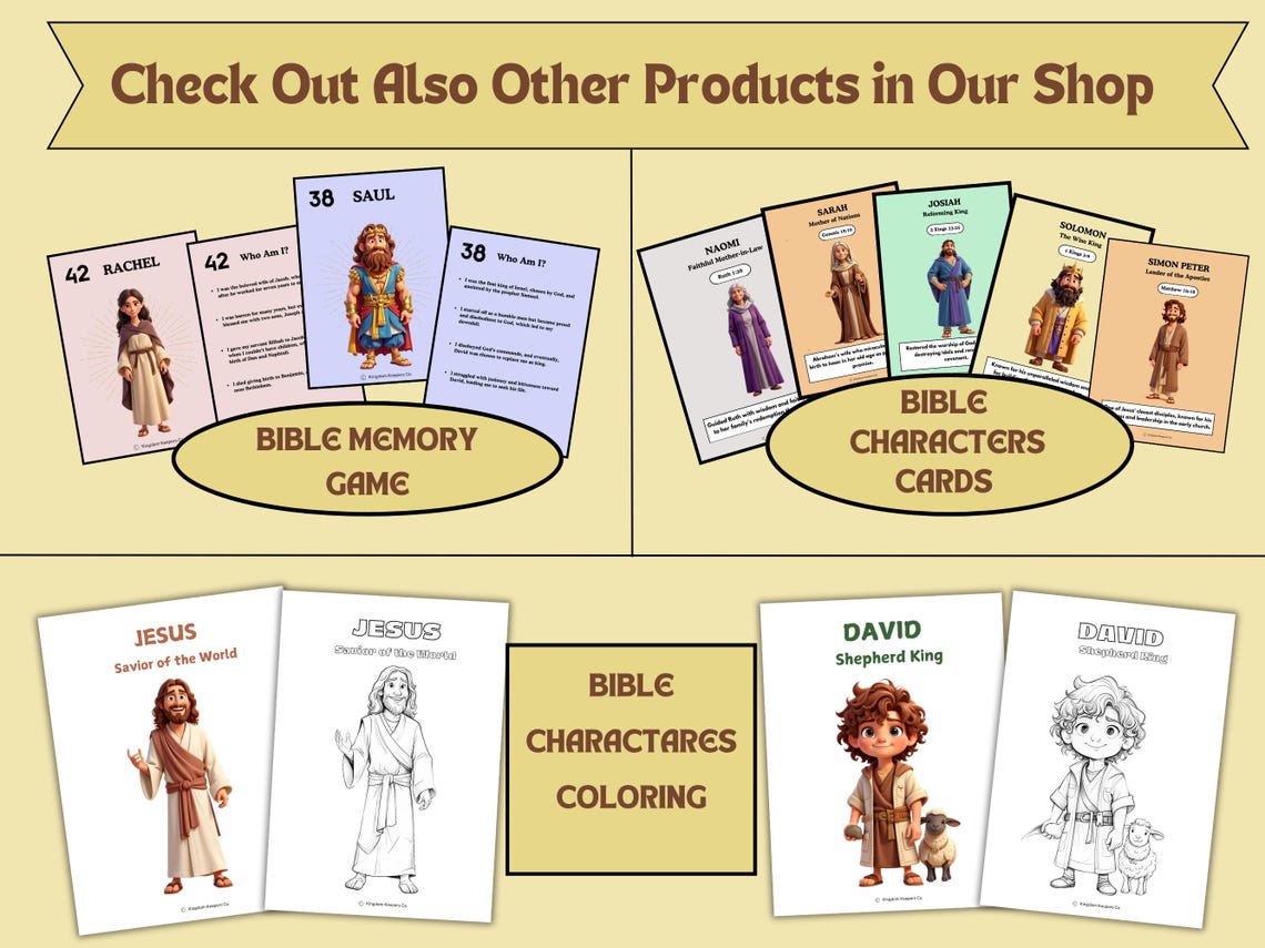 Printable Character Bible Study, Bible Studies for Kids, Christian ...