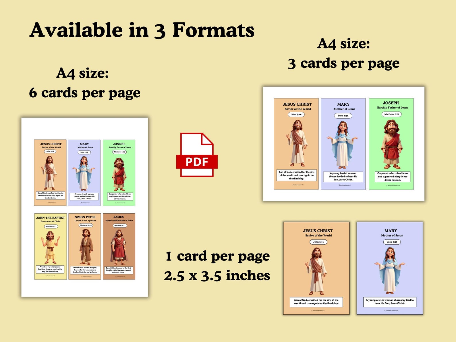 Bible Characters Printables, Bible Character Cards, Old Testament ...