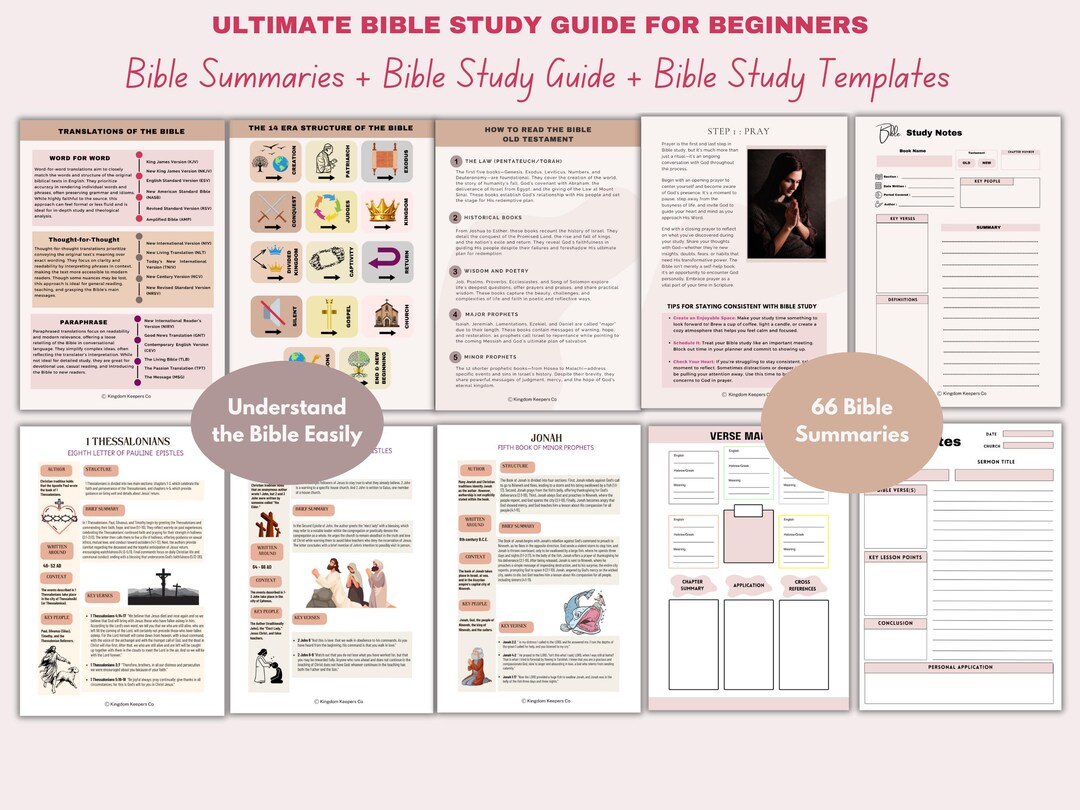 Beginner Bible Study Guide, Bible Study Templates, Bible Study Cheat ...