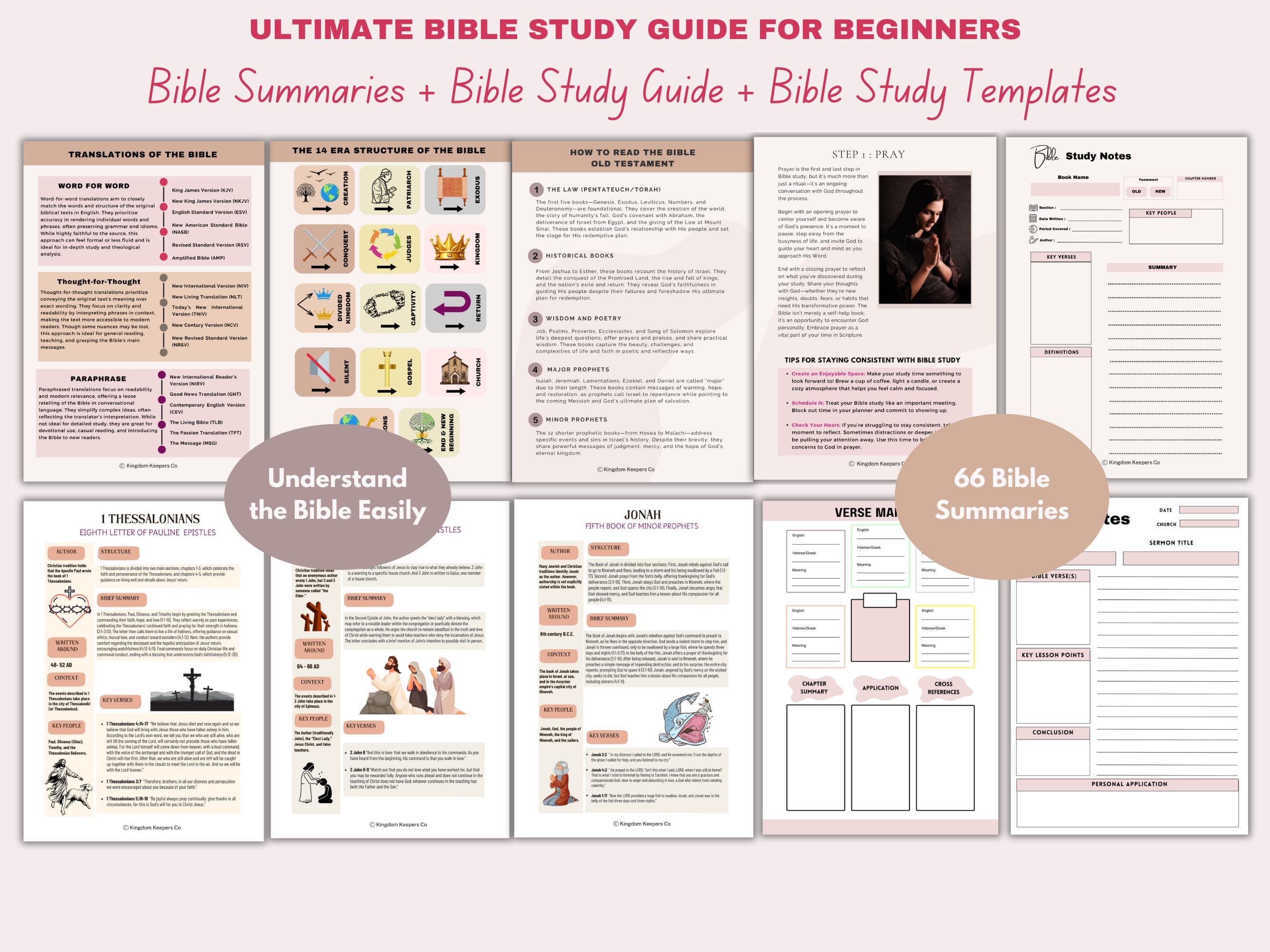Beginner Bible Study Guide, Bible Study Templates, Bible Study Cheat ...