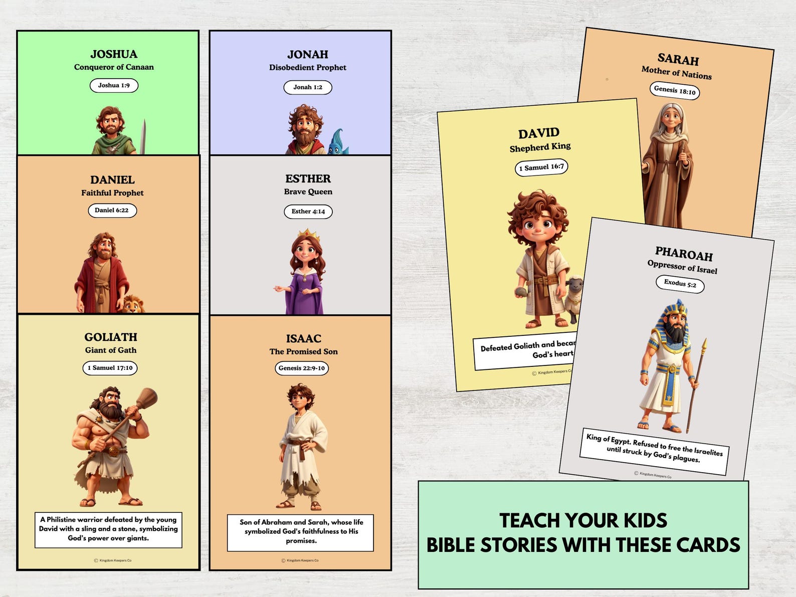 Old Testament Bible Characters, Bible Character Cards, Old Testament ...