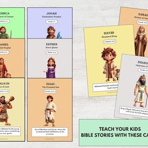 Old Testament Bible Characters, Bible Character Cards, Old Testament ...