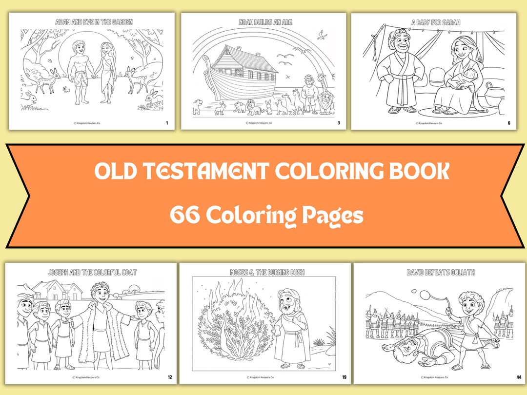 Old Testament Coloring Pages, Bible Coloring Pages for Kids, Book ...