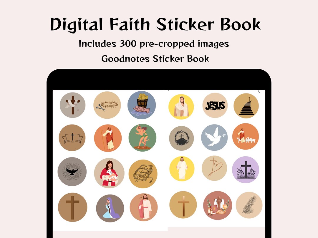 Faith Stickers Pack, Faith Digital Products, Bible Stickers for ...