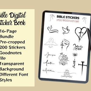 Bible Stickers Transparent, Bible Story Stickers, Bible Stickers Pack ...