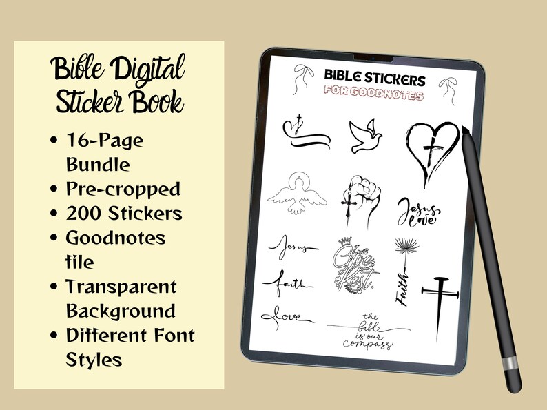 Bible Stickers Transparent, Bible Story Stickers, Bible Stickers Pack ...