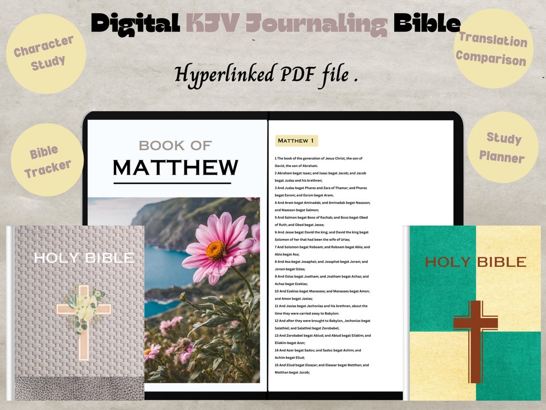 Digital Journaling Bible, Digital Bible Study, Kjv Journaling Bible ...