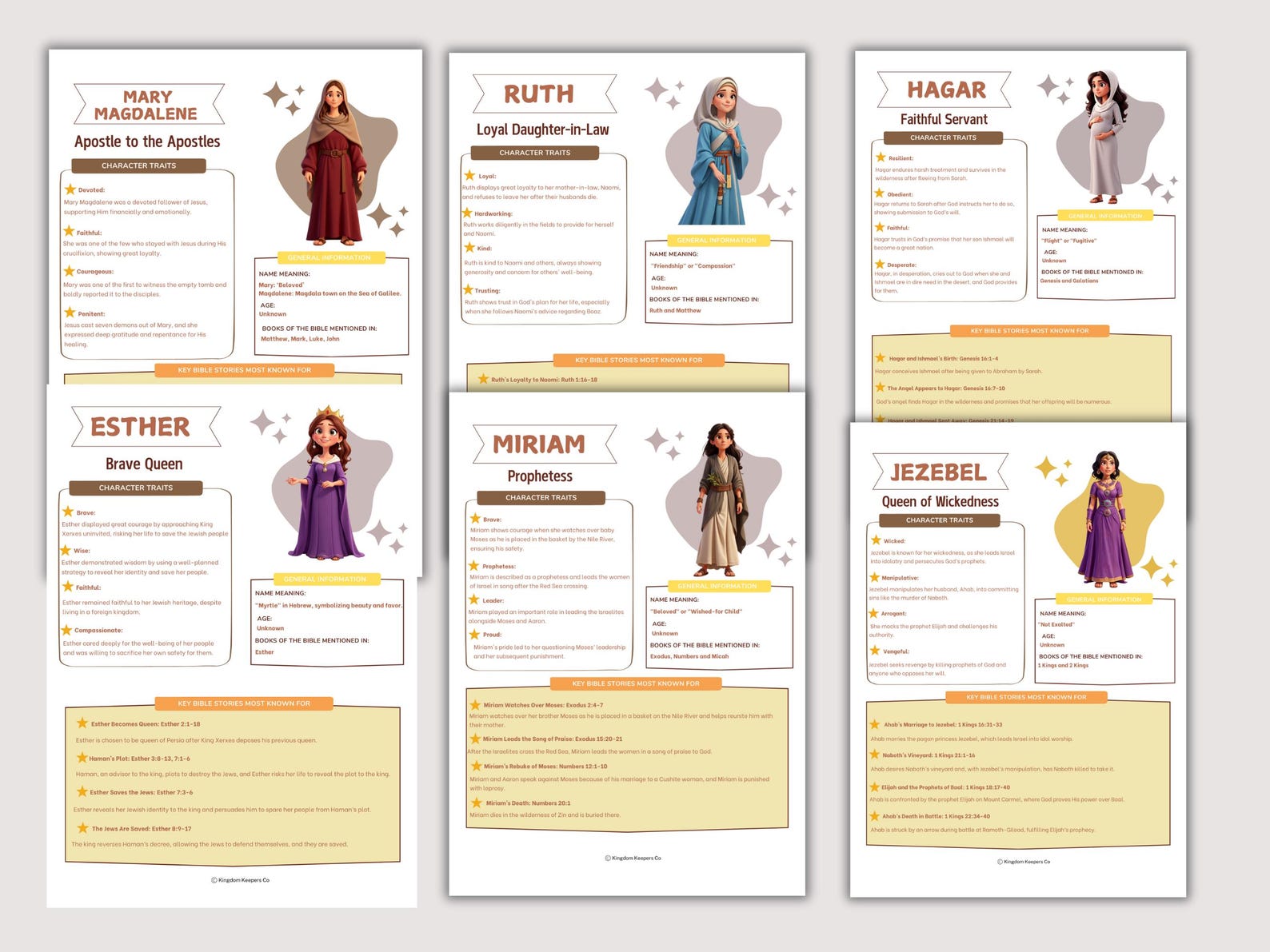 Bible Characters Printables, Bible Character Study Women, Bible ...