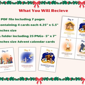 Nativity Christmas Advent Scripture, Christmas Story Scripture Cards ...