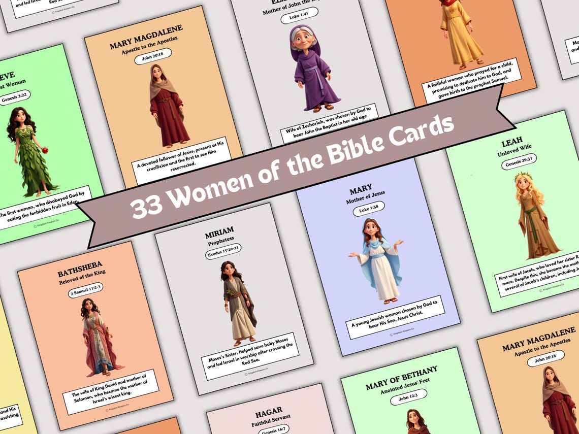 Women Bible Characters, Bible Characters Printables, Bible Character ...