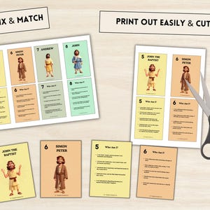 Bible Memory Game, Bible Memory Matching Game, Bible Games Printable ...