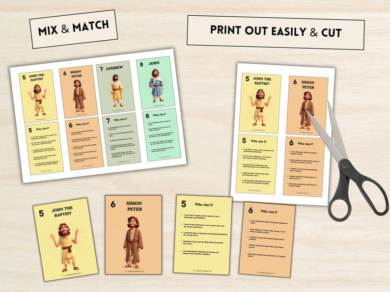 Bible Memory Game, Bible Memory Matching Game, Bible Games Printable ...