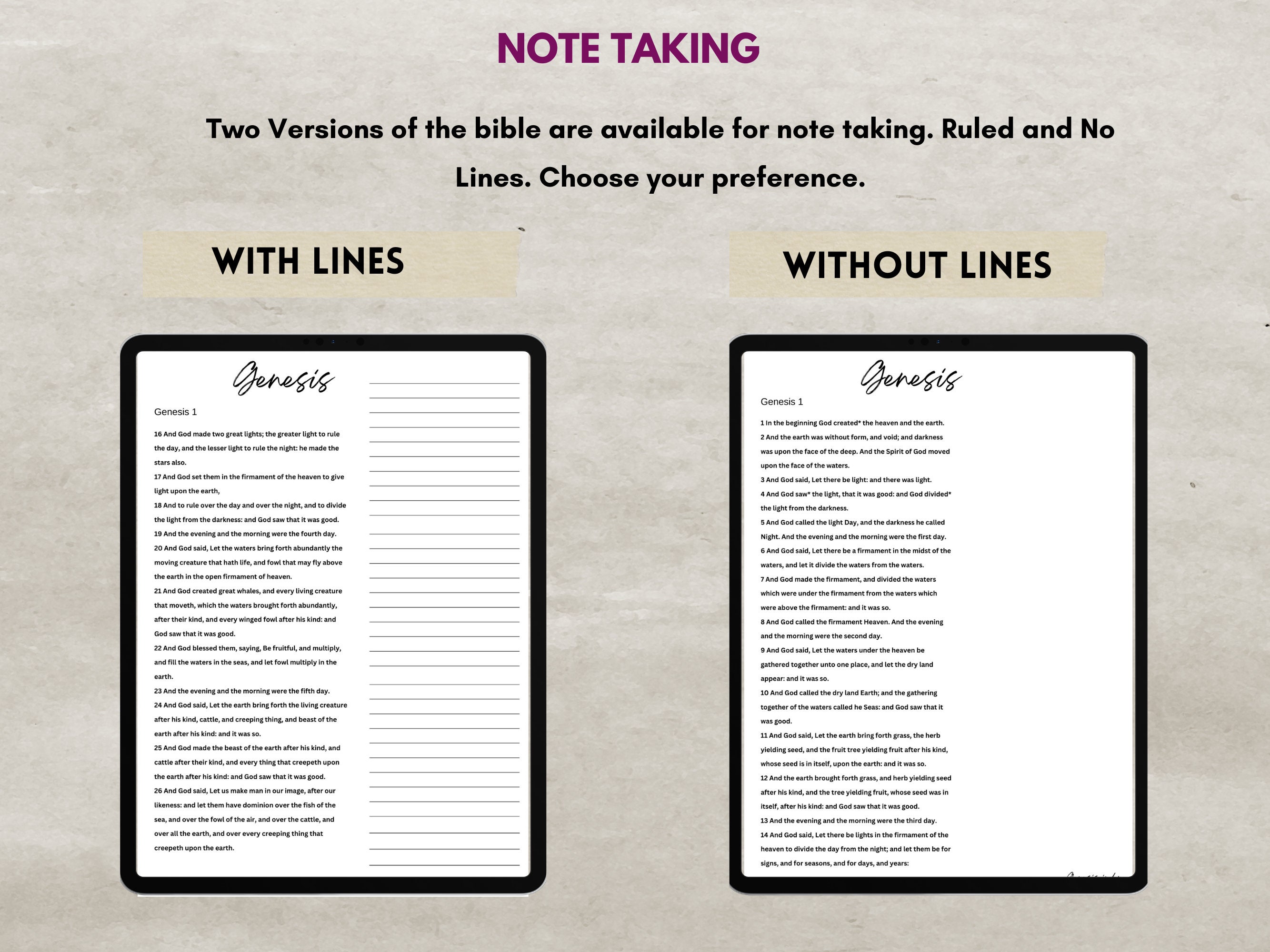 Digital Journaling Bible, Digital Bible Study, Kjv Journaling Bible ...