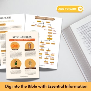 Genesis Printable, Book of Genesis, Bible Study Cheat Sheets, Guided ...
