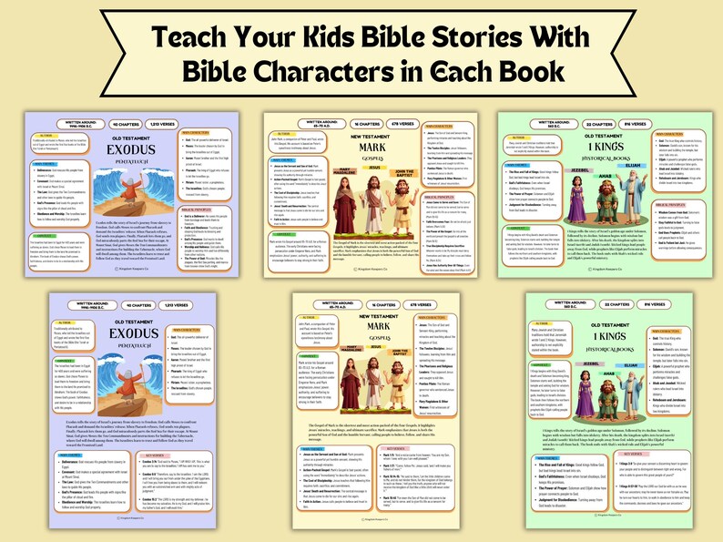 Kids Bible Books Summaries, Bible Studies for Kids, Bible Book Review ...