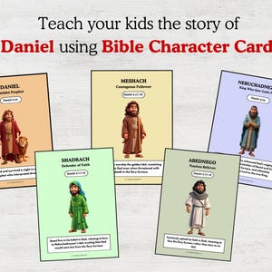 Old Testament Bible Characters, Bible Character Cards, Old Testament ...