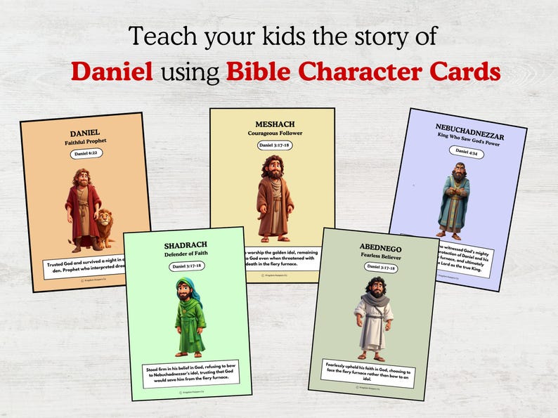 Old Testament Bible Characters, Bible Character Cards, Old Testament ...