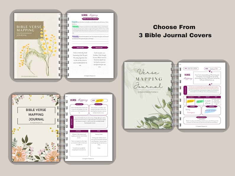 Verse Mapping Bible Study Journal, Verse Mapping Journal, Bible Verse ...