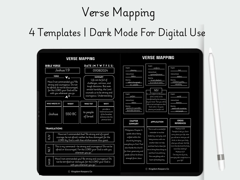 Verse Mapping, Verse Mapping Digital, Verse Mapping Template, Verse ...