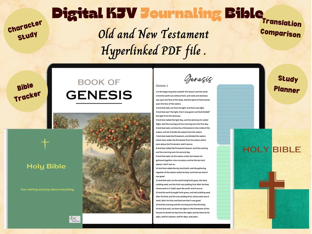 Digital Journaling Bible, Digital Bible Study, Kjv Journaling Bible ...