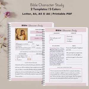 Bible Character Study, Bible Character Printable, Bible Character ...