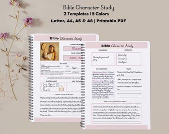 Bible Character Study, Bible Character Printable, Bible Character ...