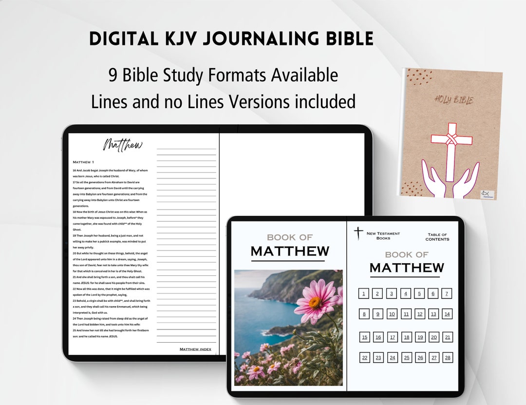 Digital Journaling Bible, Digital Bible Study, Kjv Journaling Bible ...