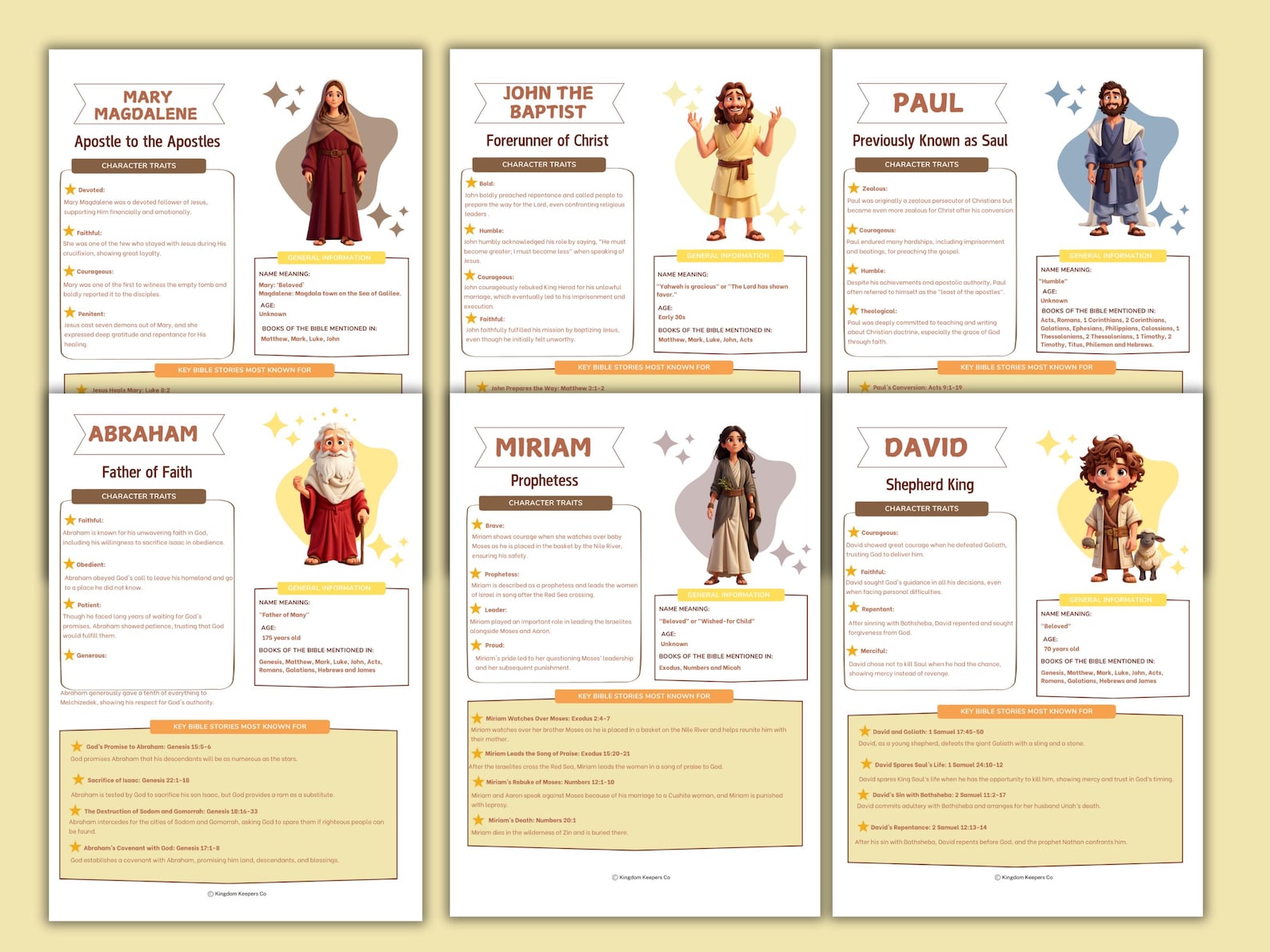 Printable Character Bible Study, Bible Studies for Kids, Christian ...