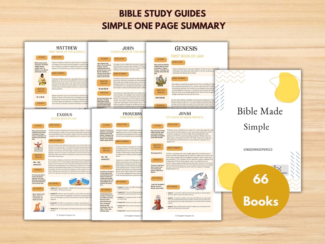 Bible Book Summary Printable, Daily Bible Study Guide, Bible Study ...