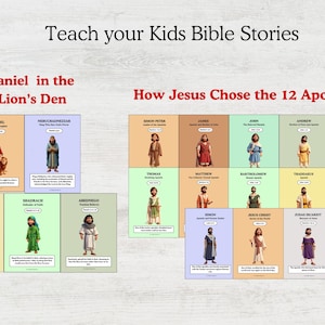 Bible Characters Printables, Bible Character Cards, Old Testament ...