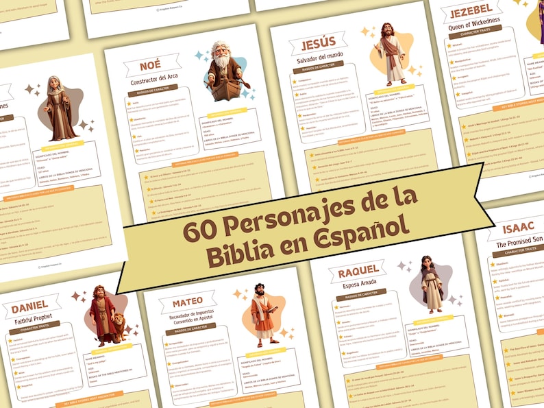 Estudio Bíblico Imprimible De Personajes, Estudios Bíblicos Para Niños ...