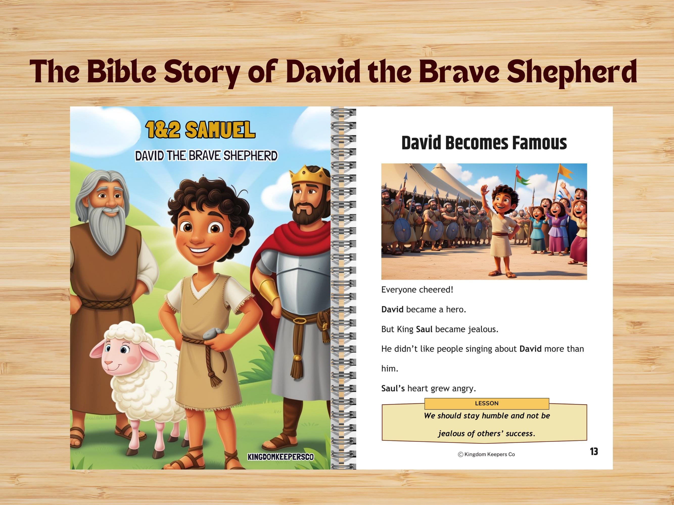 Bible Story Kid, David and Goliath, 1 Samuel Bible, Children Bible ...