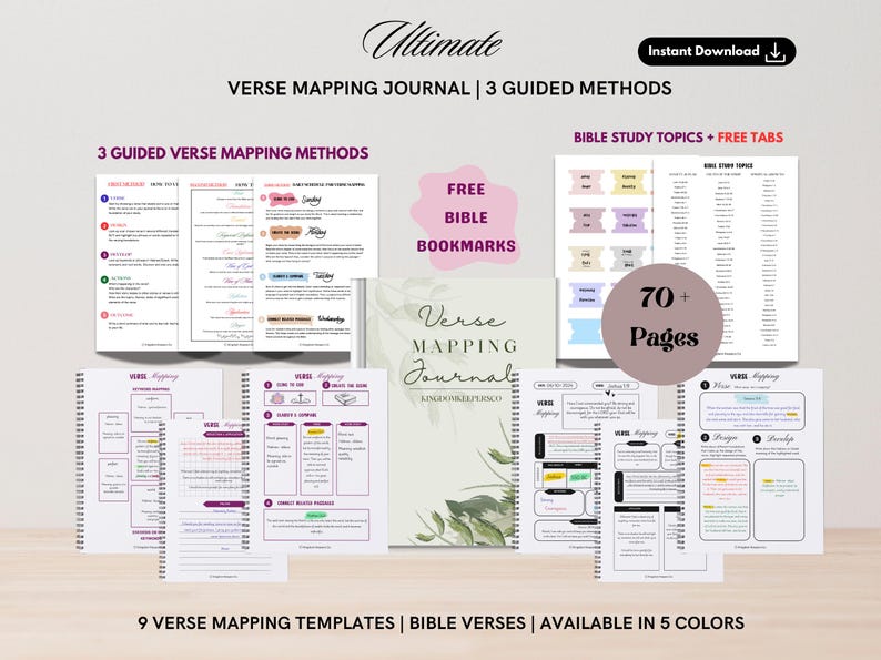 Verse Mapping Journal, Verse Mapping, Verse Mapping Digital, Verse ...