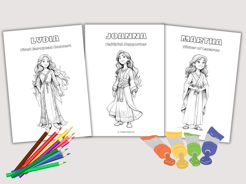 Women Bible Coloring, Bible Characters Color, Christian Bible Coloring ...